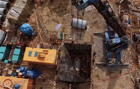 A Platform With Equipment For Pipeline Operations Pipe Penetration