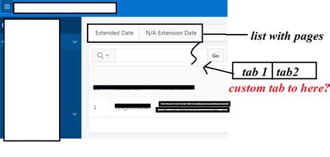 Custom Tabs In Ir Report Region Oracle Forums