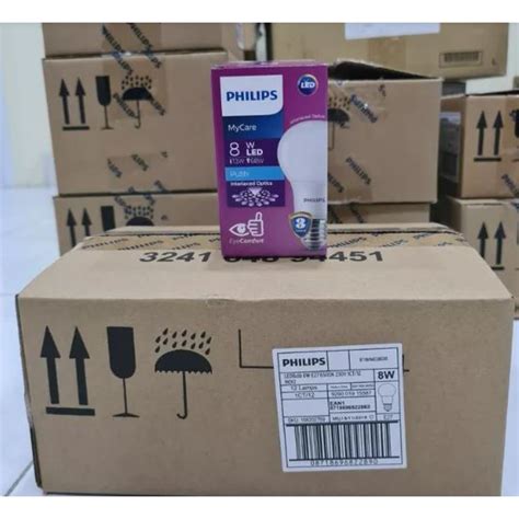 Jual Lampu Philips LEDBulb Watt Putih Dus Isi Pcs Shopee Indonesia