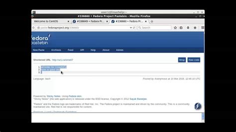 how to use pastebin using fpaste tool in linux youtube