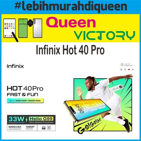 Jual Infinix Hot 40 Pro 12 256 Garansi Resmi Indonesia Di Seller Queen Official Store Gudang