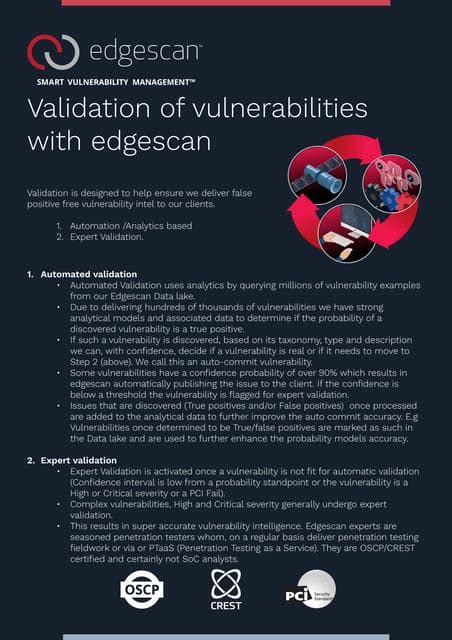 Validation Of Vulnerabilitiespdf