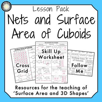 Nets And Surface Area Of Cuboids By Flip It Maths TPT