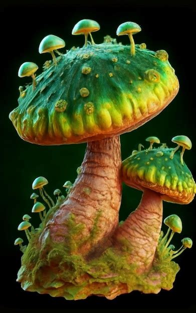 Premium Photo Green Mutant Fungusv02