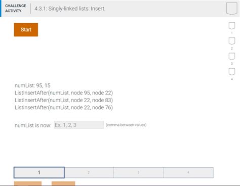Solved Challenge Activity 431 Singly Linked Lists