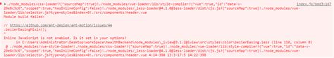 Ivew定制主题 Less 30 时报错 Beziereasingmixin Inline Javascript Is Not Enabled Is It Set In Your