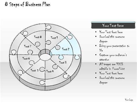 2502 Business Ppt Diagram 8 Steps Of Business Plan Powerpoint Template Templates PowerPoint