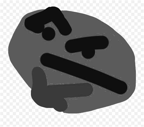 Thonk A Gray Thonking Sticker Thinking Twitch Emote Pngthonk Png