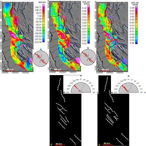 A Total Magnetic Intensity Tmi Reduced To The Pole Rtp Anomaly Download Scientific