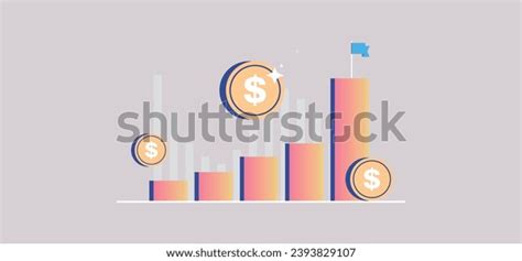 Business Financial Bar Graph Growth Chart Stock Vector Royalty Free 2393829107 Shutterstock