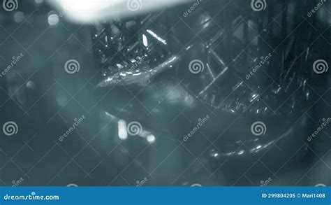 3d Printer Working Process 3d Printing Stereolithography Photopolymerization Sla Stock Video