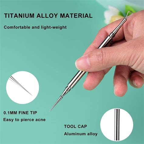 Professional Facial Milia And Whitehead Extractor Tool Set Double Ended