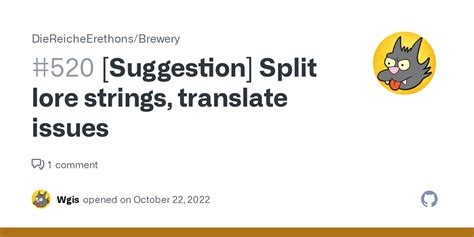 Suggestion Split Lore Strings Translate Issues · Issue 520