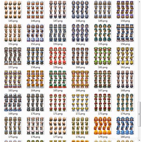 2000套像素rpg角色四向行走图 rpg人物行走图素材 csdn博客