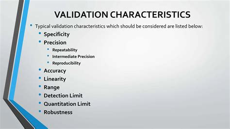 Types Of Validation And Its Aspects Pptpptx Chemistry Science