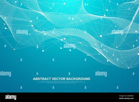 Abstract Plexus Background With Connected Lines And Dots Plexus Geometric Effect Digital Data