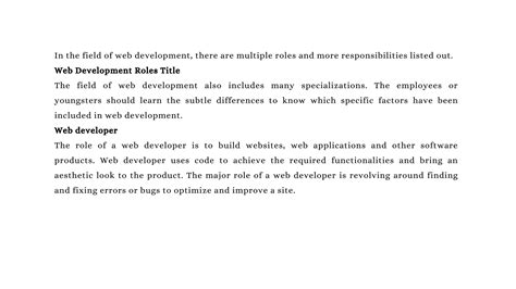 The Web Development Career Guide Pdf Web Development Internet