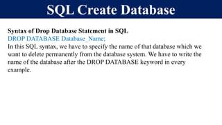 SQL Create Database Pptx