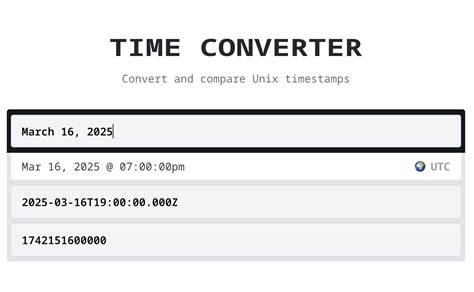 Time Converter Time Converter