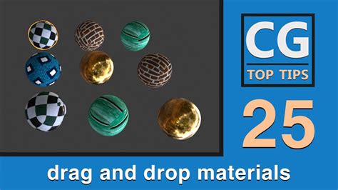 drag and drop materials in blender youtube