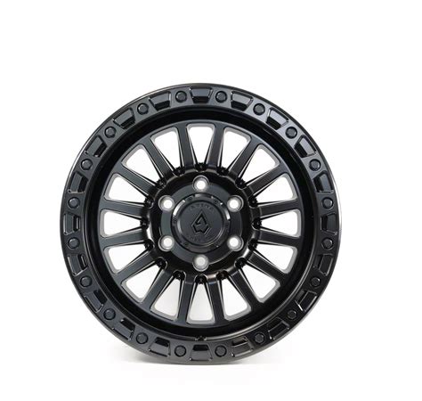 Arena Yukon Trophy Satin Black 6 Lug Wheel 17x9 1mm Offset