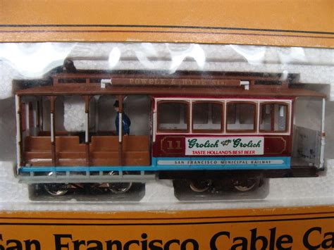 Bachmann Ho Scale San Francisco Cable Car Lot Of 4 Powell Mason Hyde