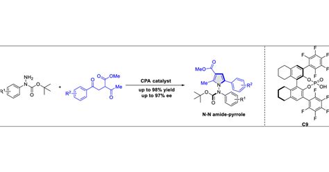 Enantioselective Synthesis Of Nn Amidepyrrole Atropisomers Via Paalknorr Reaction Organic