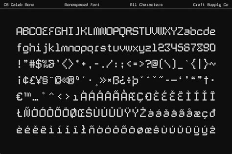 caleb mono monospaced font sans serif ft clean and readable envato