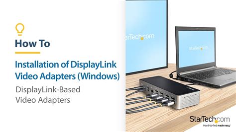 How To Install DisplayLink Video Adapters Windows StarTech YouTube