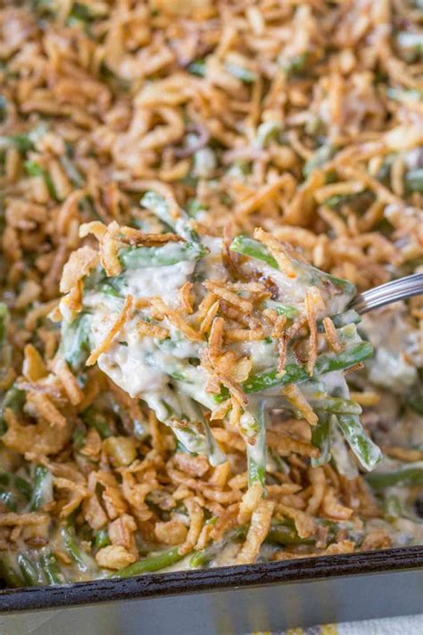 Easy Green Bean Casserole With Green Beans Mushroom Soup Cheese And