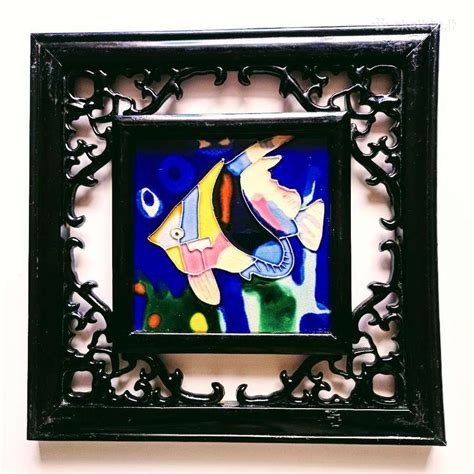 Glazūruotos Keramikos Paveikslas Žuvis Skelbiu Lt