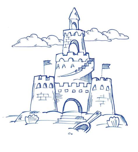 25 Easy Castle Drawing Ideas How To Draw A Castle
