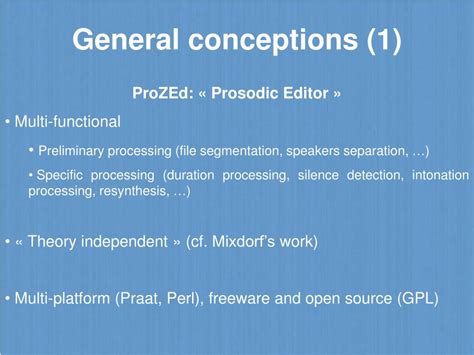 Ppt Prozed An Editor For The Automatic Processing Of Prosodic Variation Powerpoint