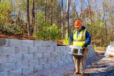 How To Build A Retaining Wall With Blocks Trinity Landscape
