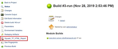 Use A Job Based On Robot Framework Runner Job Template — Squash Tf