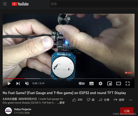Esp32使用gc9a01圆屏配合编码器ec11展示谷歌小游戏tftespi Gc9a01 Csdn博客