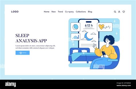 Sleep Analysis App Concept A Woman Monitors Her Sleep Patterns Using A