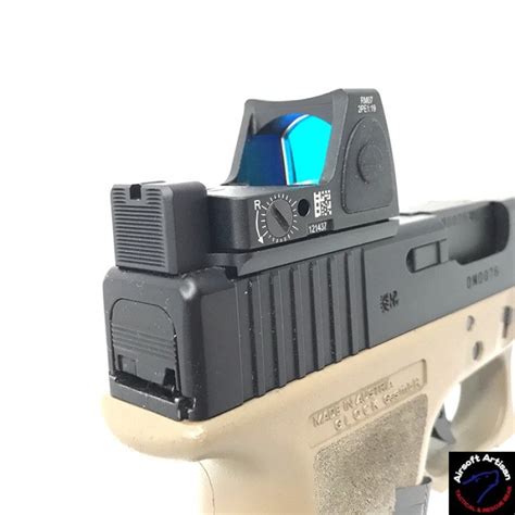 Airsoft Artisan Rmr Mount With Fiber Sight For We Glock Airsoft Artisan Rmr Mount With Fiber Sight For We Glock