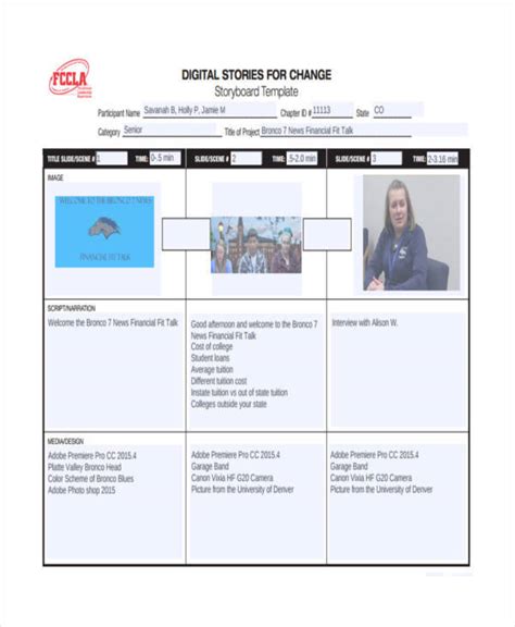 FREE Media Storyboard Templates In PDF
