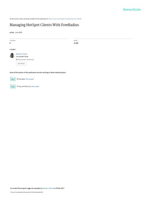 Managing Hotspot Clients With Freeradius 2 Pdf