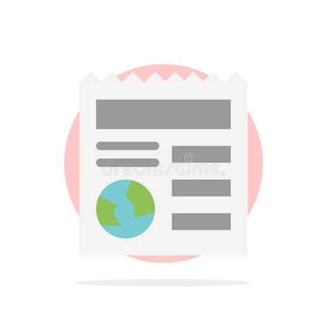 Basic Document Globe Ui Abstract Circle Background Flat Color Icon