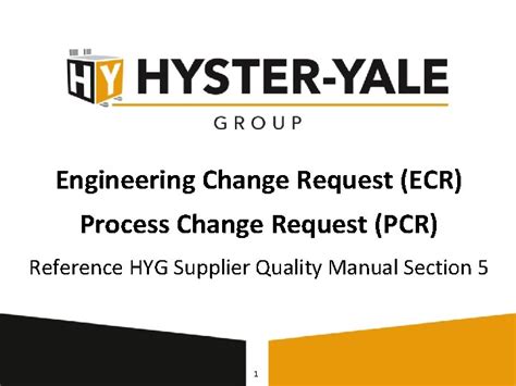 Engineering Change Request ECR Process Change Request PCR