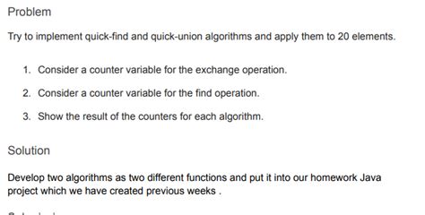 Solved Solution Develop Two Algorithms As Two Different Chegg