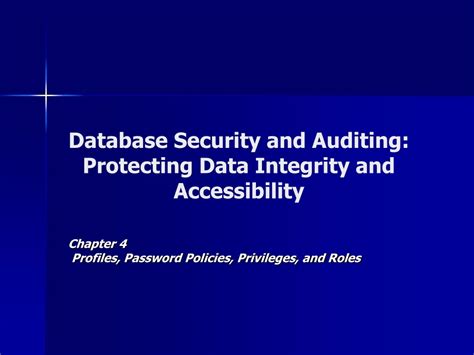 Ppt Secure Database Profiles Password Policies And Roles Powerpoint