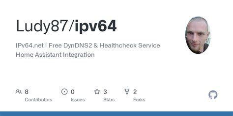 GitHub Ludy Ipv IPv Net Free DynDNS Healthcheck Service Home Assistant Integration
