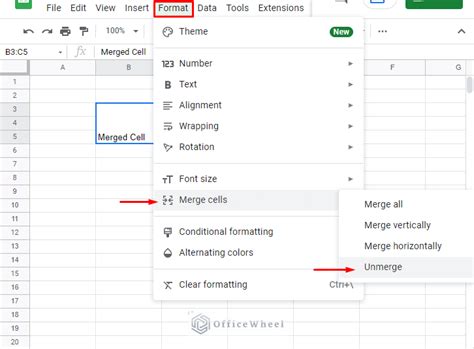 How To Unmerge Cells In Google Sheets Ways OfficeWheel