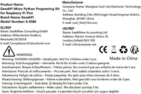 Geeekpi Raspberry Pi Pico Micro Python Programing الكويت Ubuy