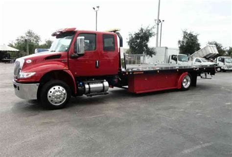 International Mv607 22ft Rollback Tow Truck Jerrdan Stepside