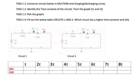 Solved TASK 1 1 Construct Circuits Below In MULTISIM And Chegg Com