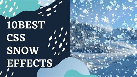 Top 10 Best Css Snow Effects 10 Cool Css Snow Effects Wpshopmart